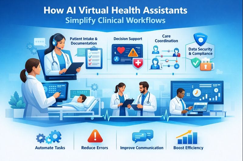 How AI Virtual Health Assistants Simplify Clinical Workflows | by ...