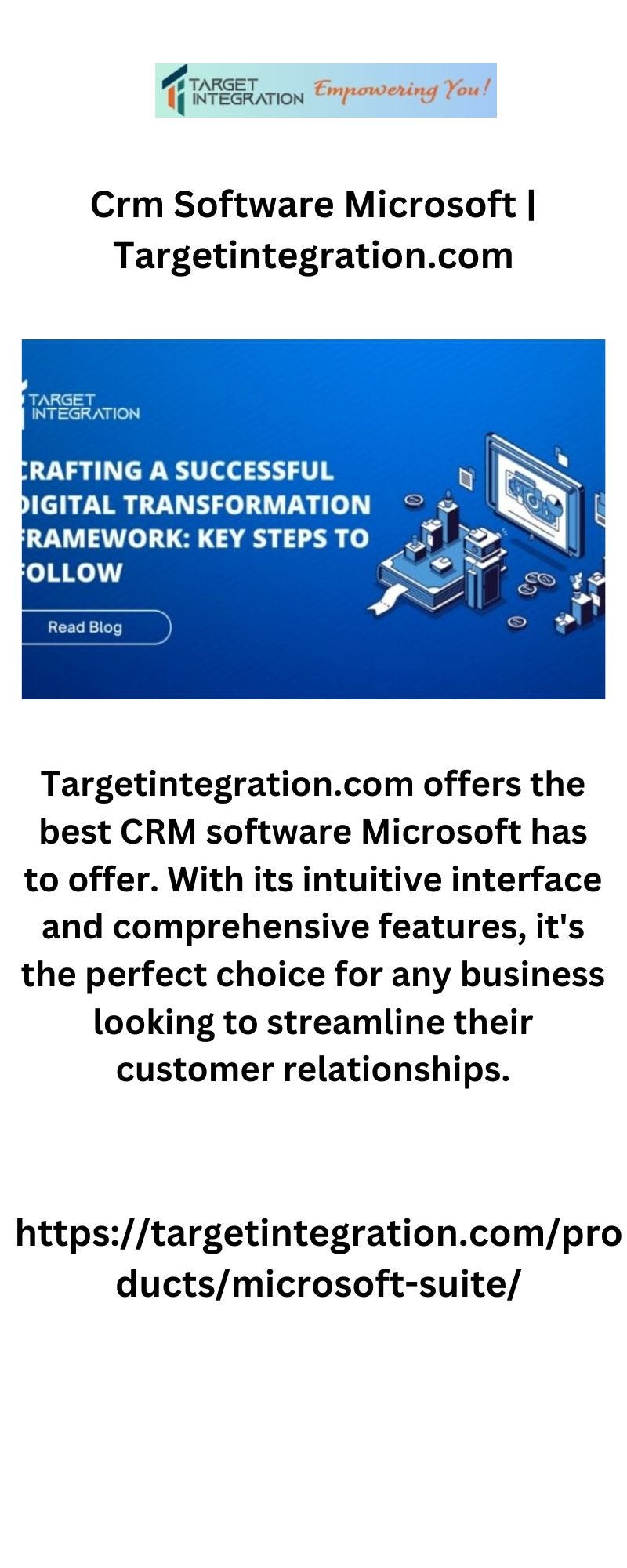 Crm Advantage | Targetintegration.com - Targetintegration - Medium