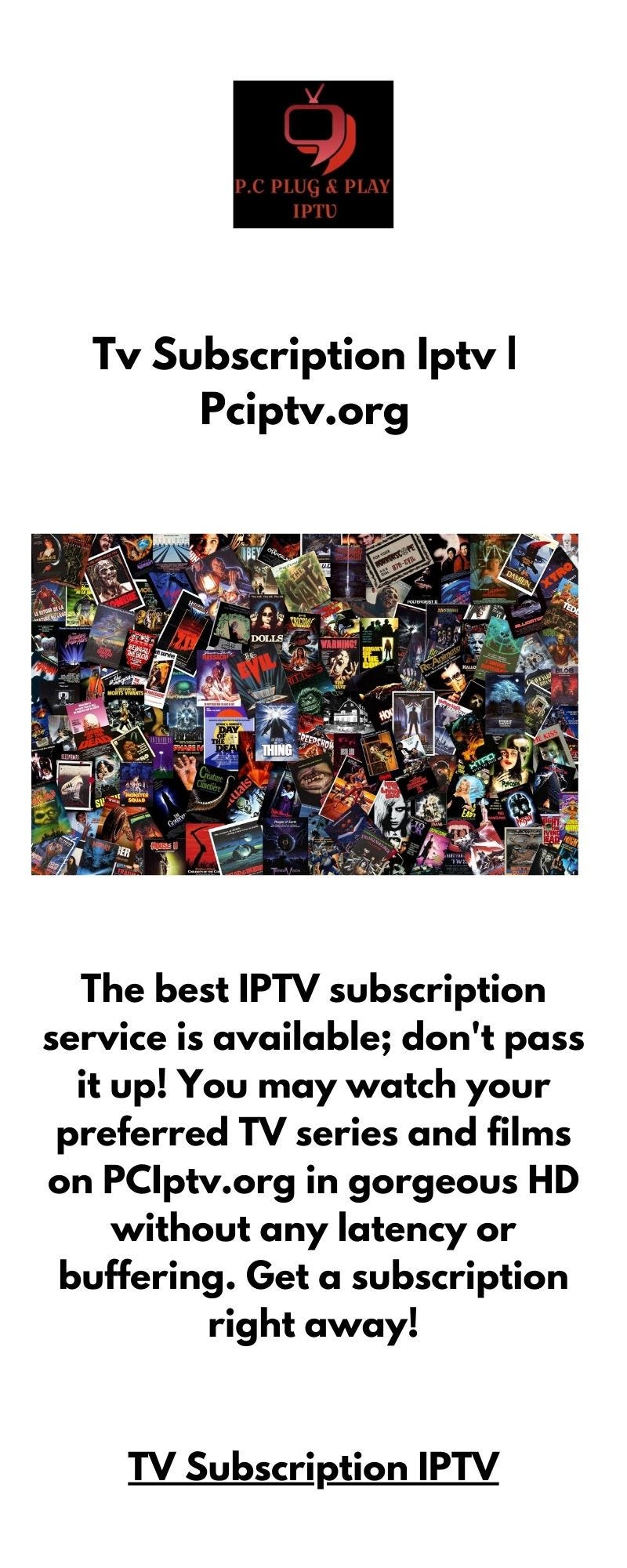 Tv Subscription Iptv | Pciptv.org - Pcplug - Medium