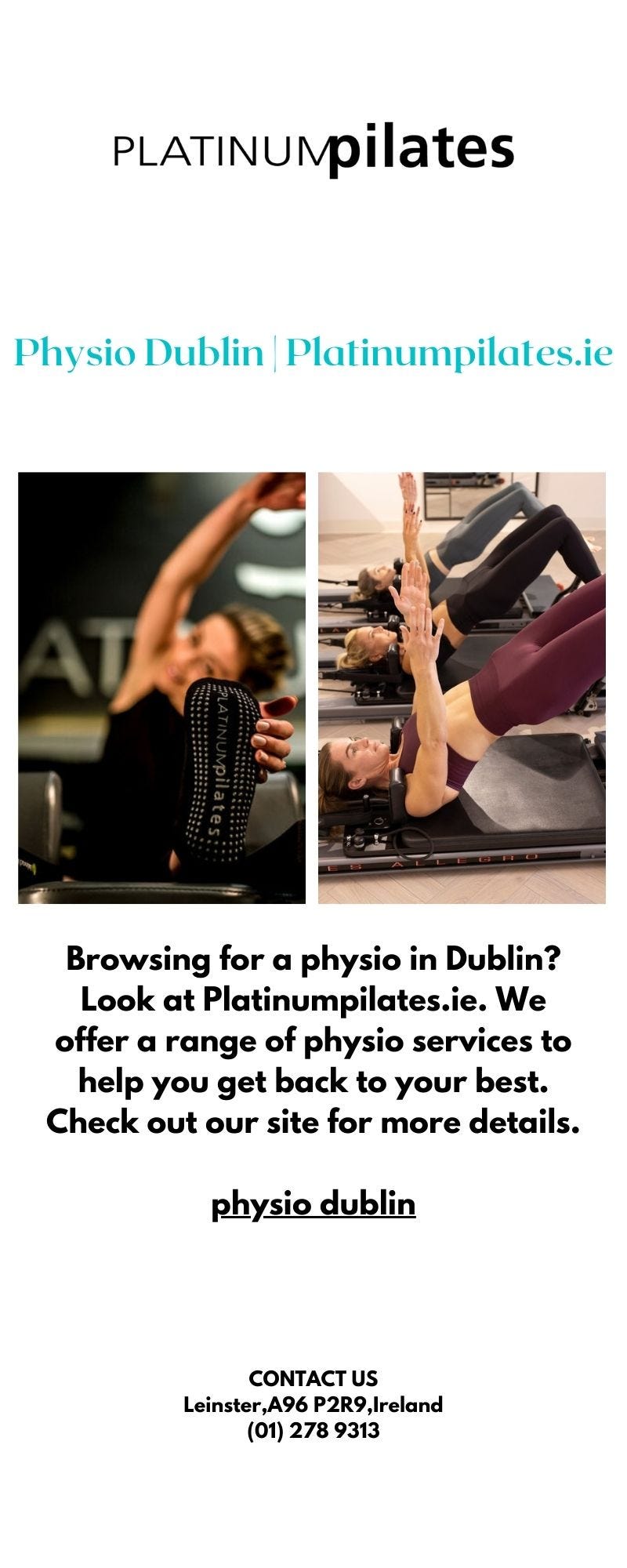 Physio Dublin | Platinumpilates.ie - platinum pilates - Medium