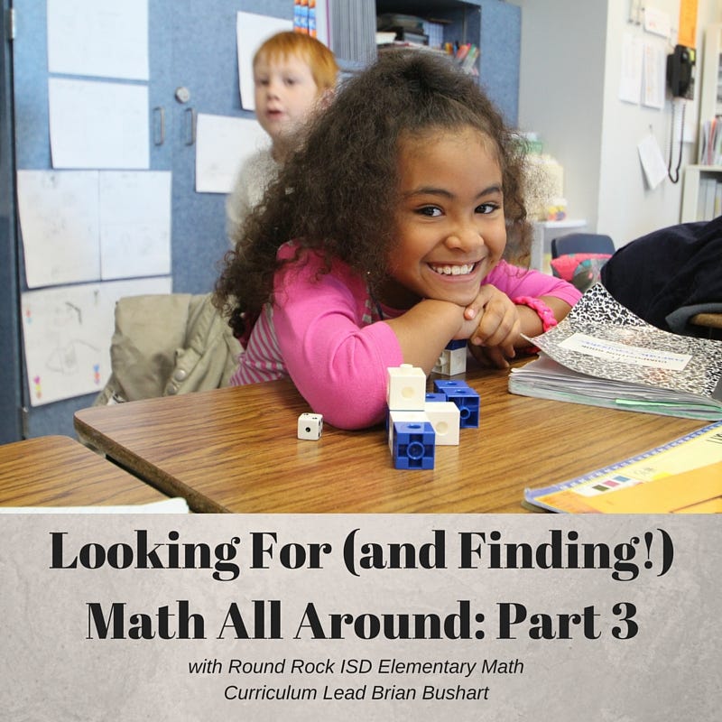 Welcome to the third and final post in this series of examples of math ...