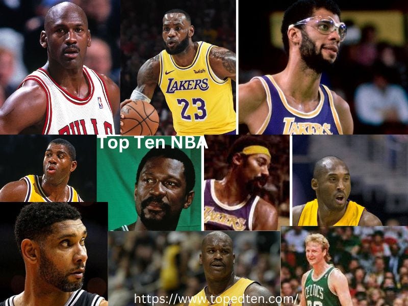 Top Ten NBA Players of All Time - Top Ten - Medium