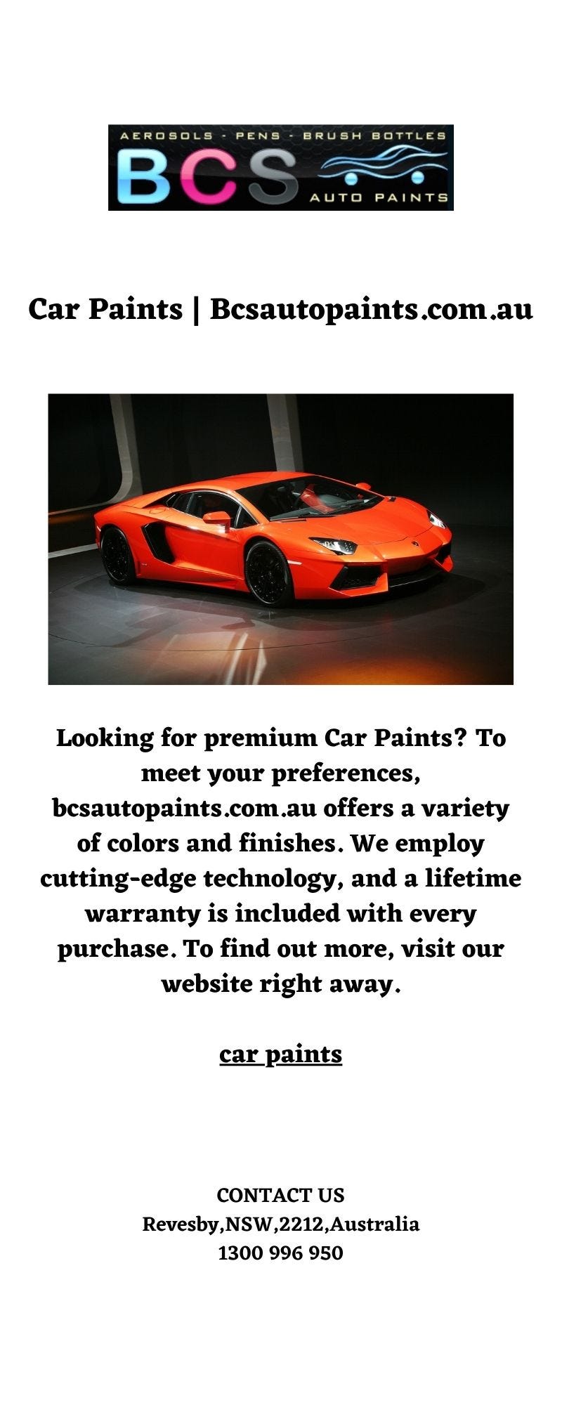 Car Paints | Bcsautopaints.com.au - Bcautopaint - Medium