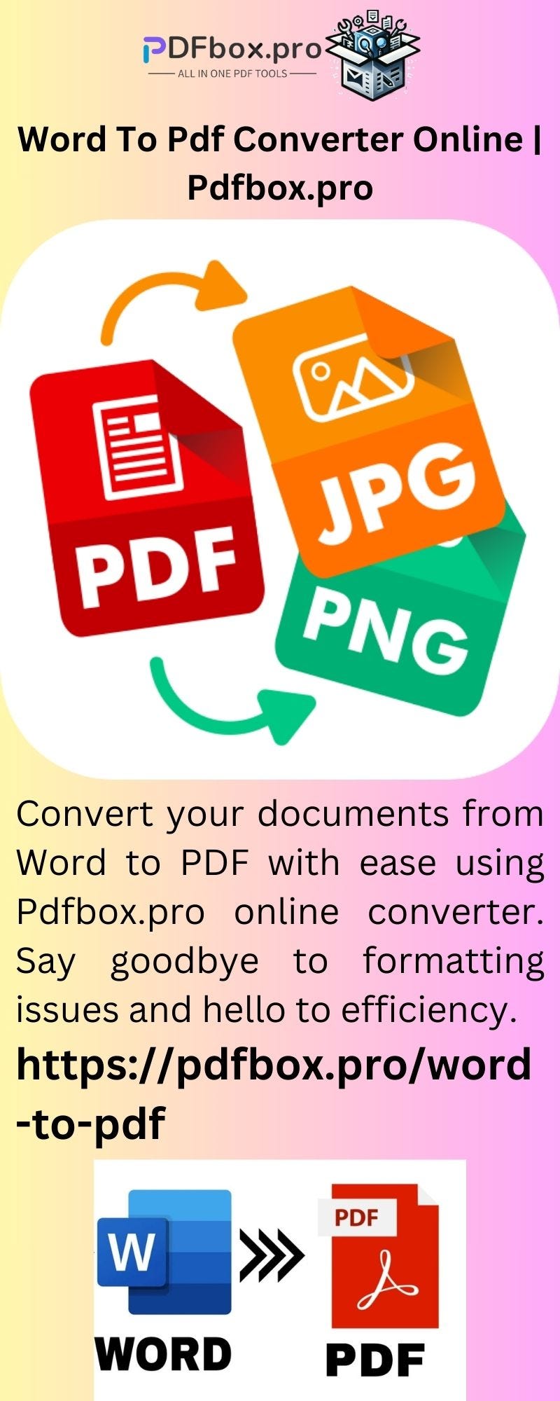 Word To Pdf Converter Online | Pdfbox.pro - Pdfbox - Medium