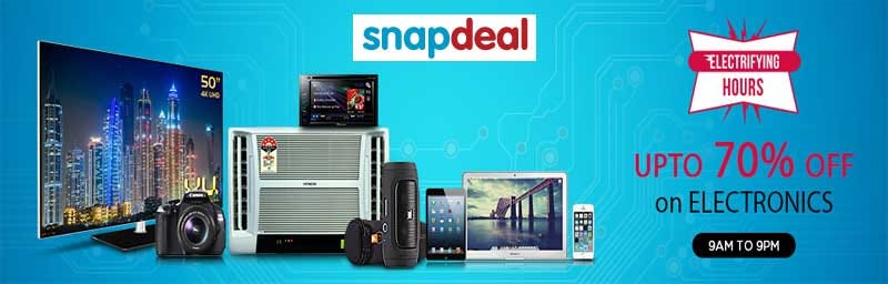 Snapdeal Electrifying Hours Upto 70% Off on Electronics | by Goose ...