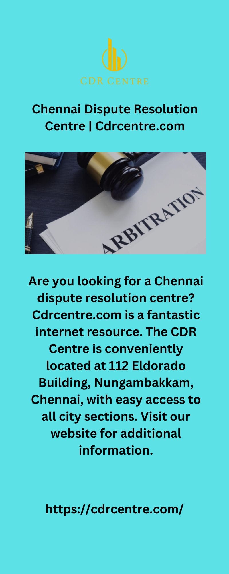 Chennai Dispute Resolution Centre | Cdrcentre.com - chennaidispute - Medium