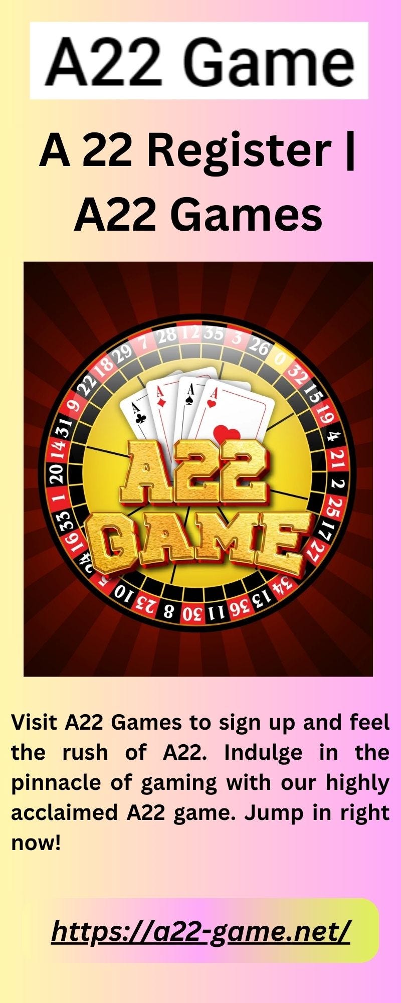 A 22 Register | A22 Games - Agame - Medium