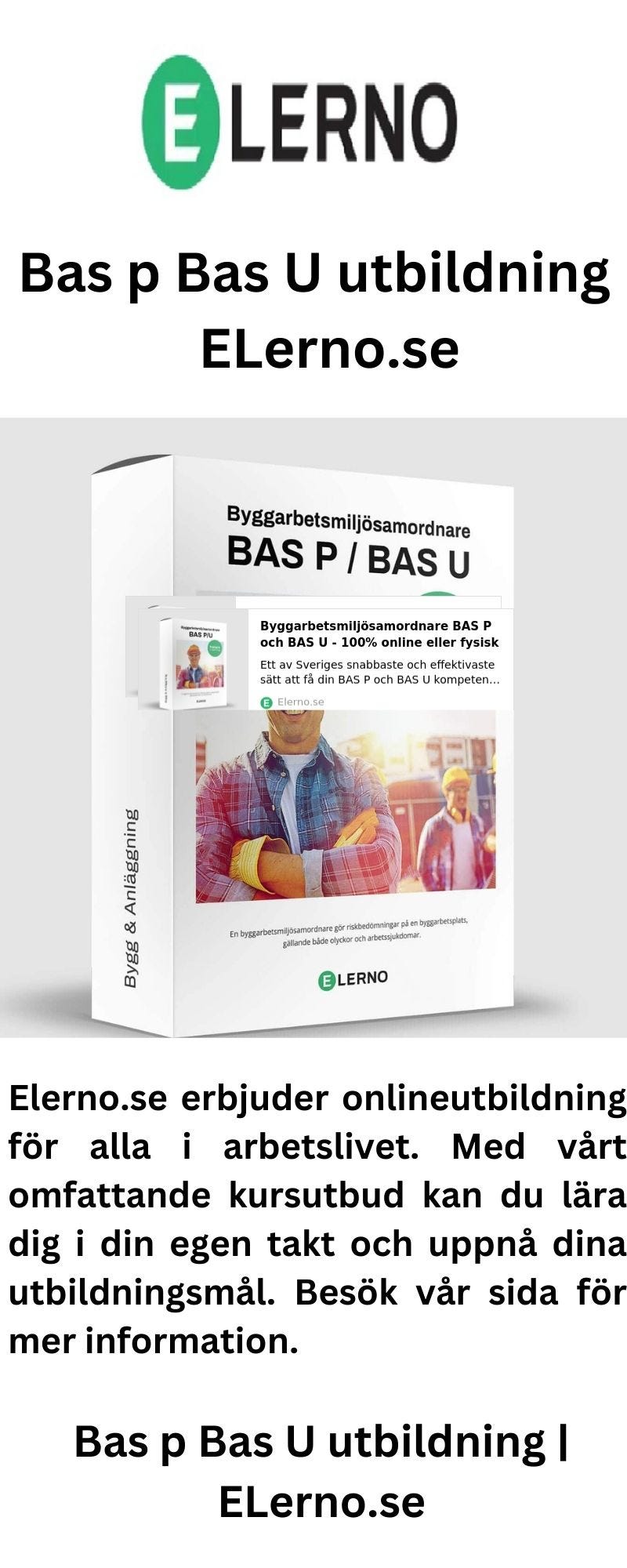 Bas p Bas U utbildning | ELerno.se - Elernose - Medium
