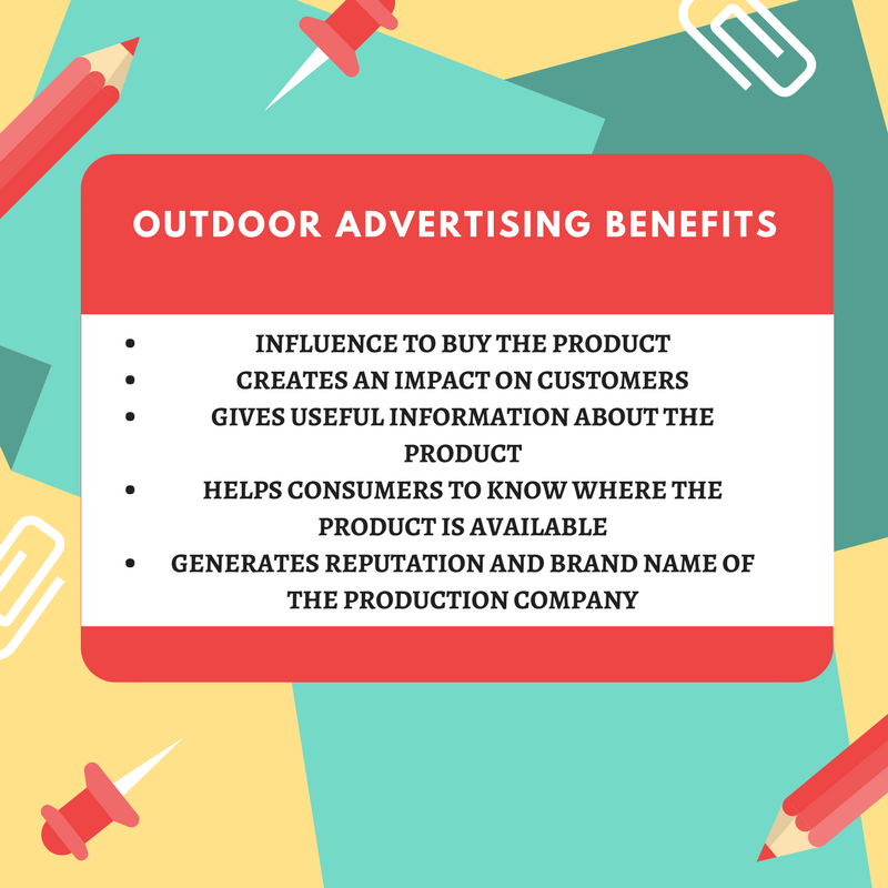 Outdoor Advertising Advantages. Outdoor advertisement creates impact on ...
