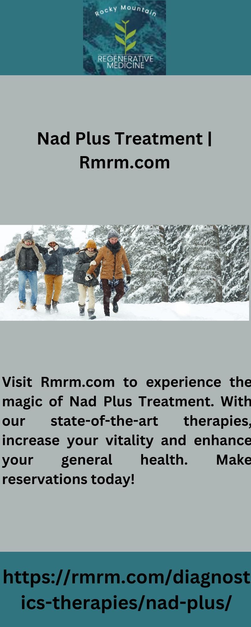 Nad Plus Treatment | Rmrm.com - Rocky Mountain Regenerative Medicine ...
