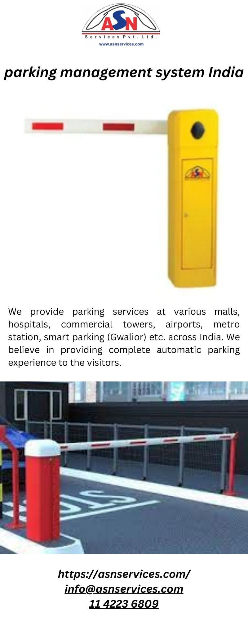 Trusted Reliable Parking Management System In India Asnservices