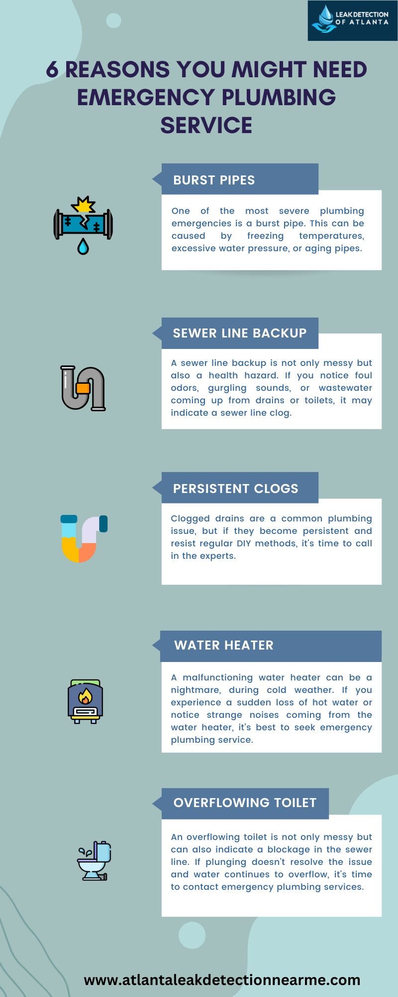 Top 6 Reasons You Might Need Emergency Plumbing Service - Leak ...