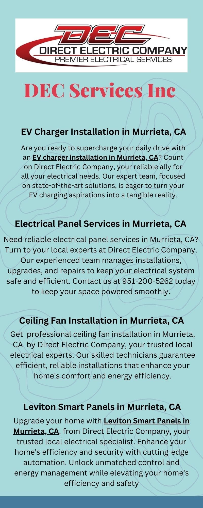 Electrical Panel Services in Murrieta, CA - Direct Electric Company ...