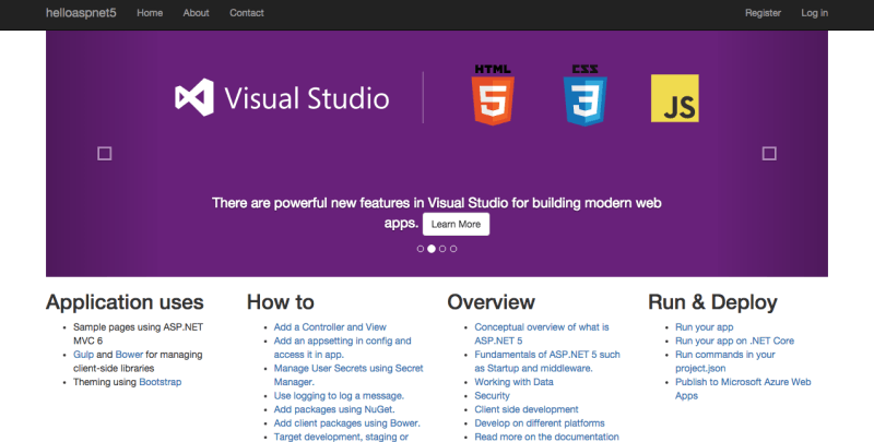 Criando um aplicativo ASP.NET MVC 6 utilizando ASP.NET 5 no Mac OS | by Maurício Santos ...