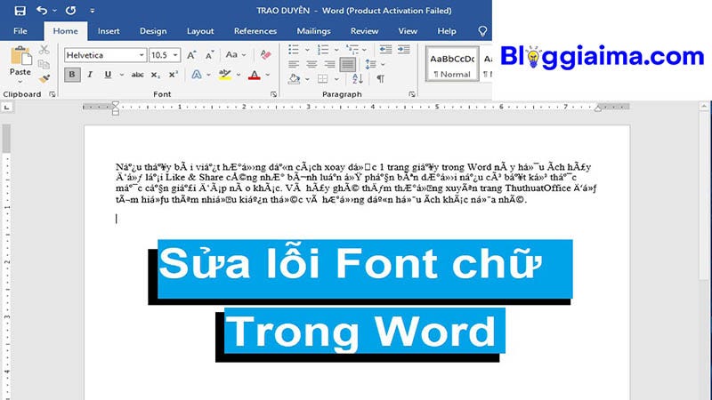 huong dan cach sua loi font chu trong word de hieu nhat | by ...