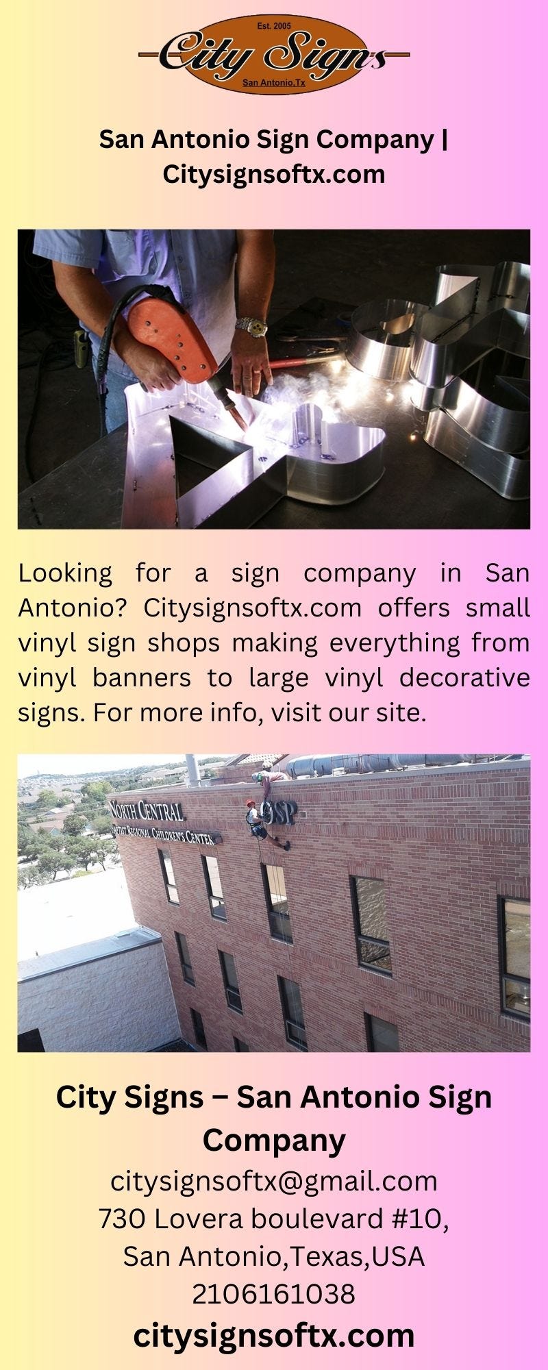 San Antonio Sign Company | Citysignsoftx.com - City Sings - Medium