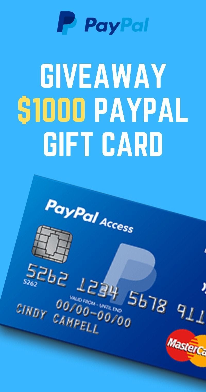1000 $ Pay Pal Free Giveaway - Sabari Das - Medium