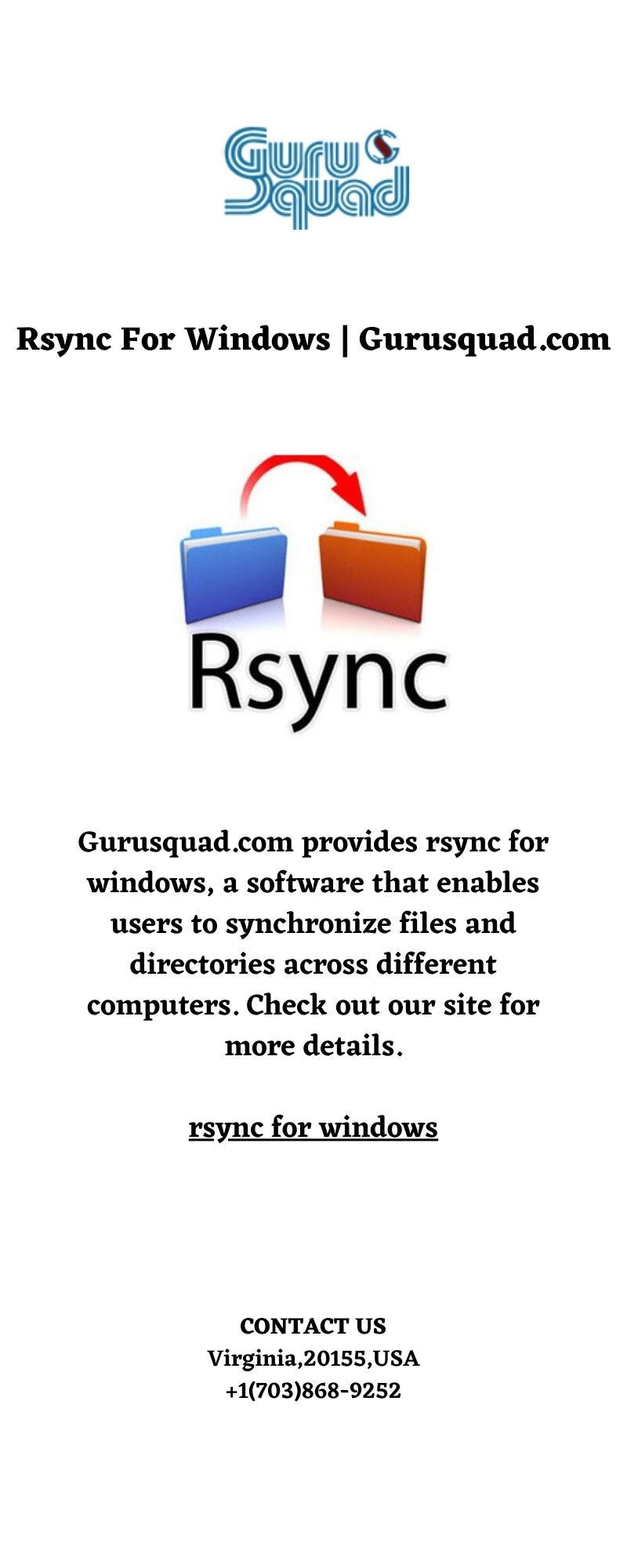 Rsync For Windows | Gurusquad.com - guru squad - Medium