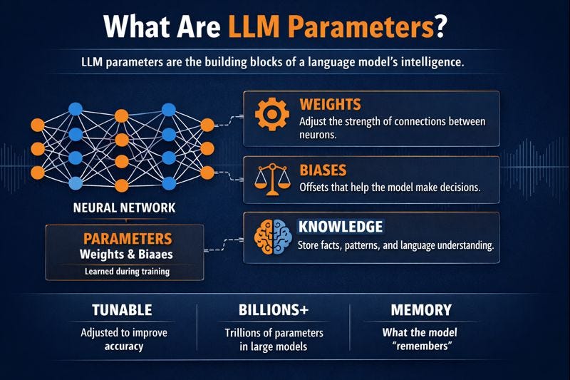What Are LLM Parameters? A Simple Explanation of Weights, Biases, and ...