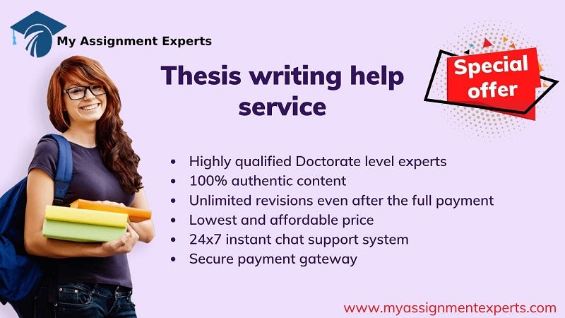 Professional thesis writing help services | by My Assignment Experts ...