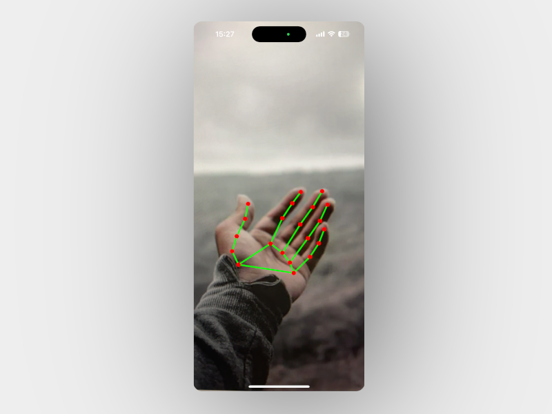 High-performance hand landmark detection in React Native using Vision Camera and Skia frame ...