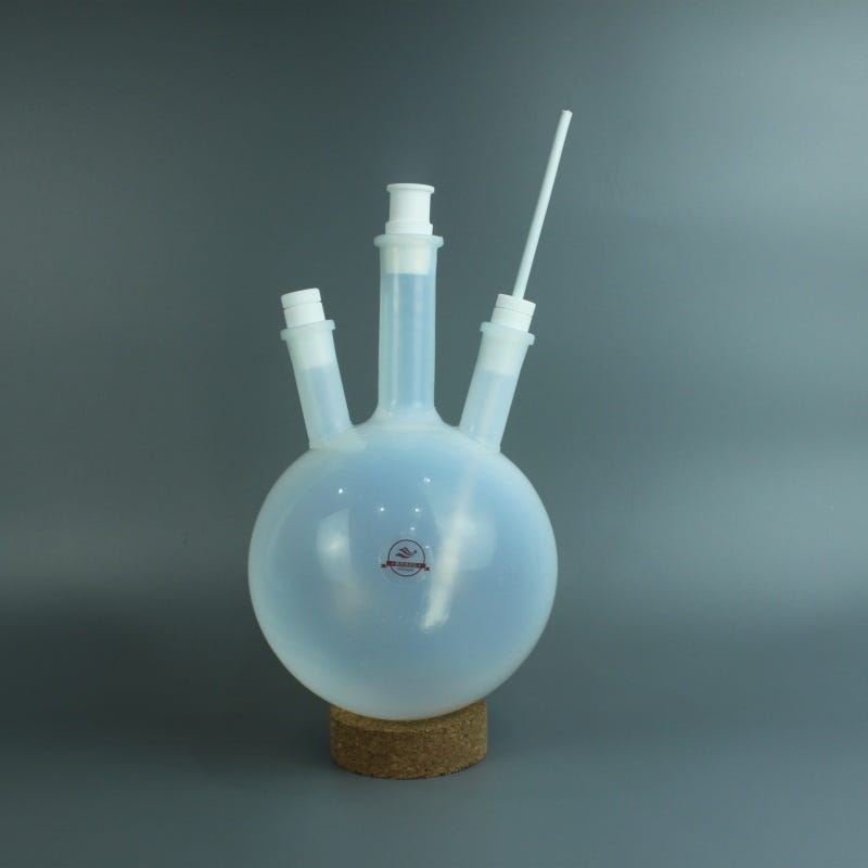 Customized multi-neck round bottom flask made of Teflon PFA - Claire Wang - Medium