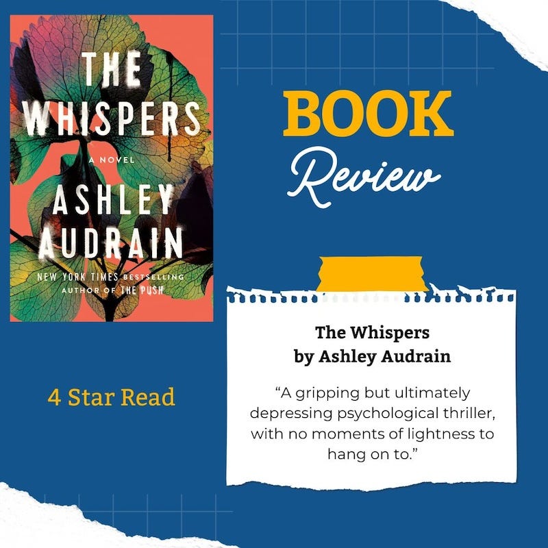 Book Review: The Whispers by Ashley Audrain - Anne Brooke - Medium
