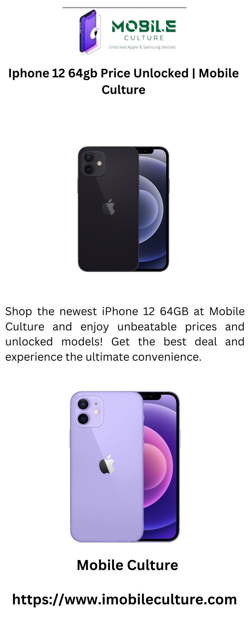 Iphone 12 64gb Price Unlocked | Mobile Culture - Mobileculture - Medium