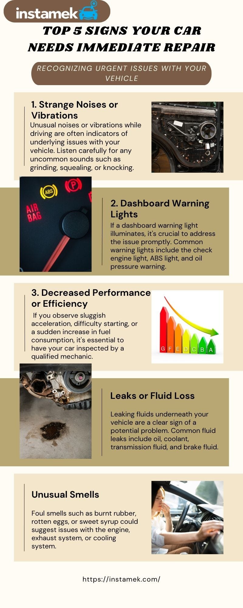 Top 5 Signs Your Car Needs Immediate Repair - Instamek - Medium