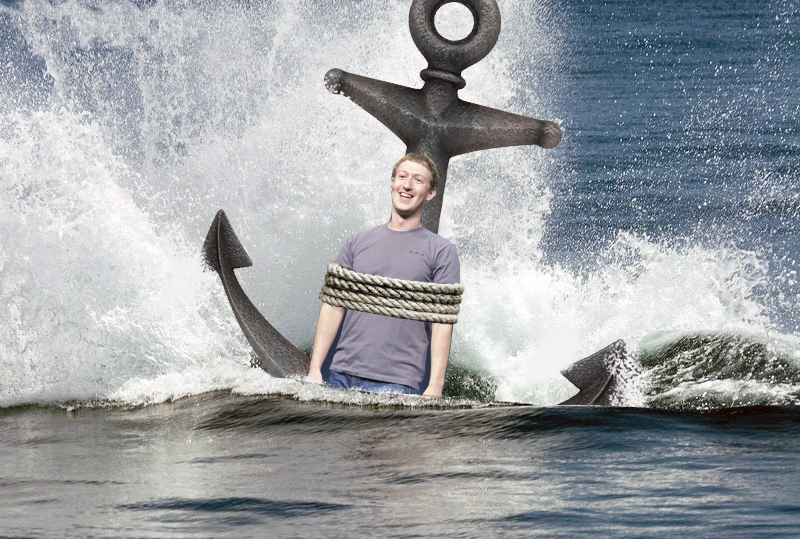 Awesome: Mark Zuckerberg Strapped Himself To An Anchor And Threw It ...