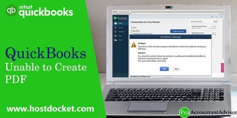 How to Fix QuickBooks Unable to Create PDF Issue? | by Alice john | Medium