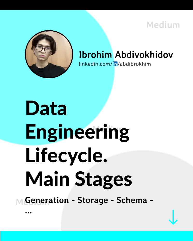 Data Engineering Lifecycle. Main Stages | by Ibrohim Abdivokhidov | Medium