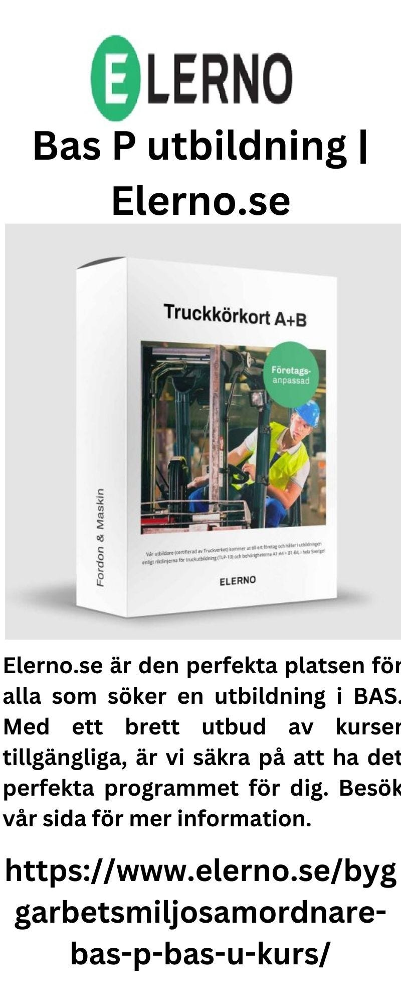 Bas P utbildning | Elerno.se - Elernose - Medium