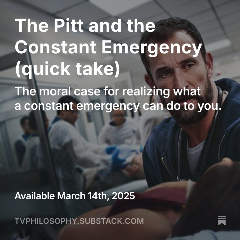 The Pitt and the Constant Emergency (quick take) - Andrew Heard - Medium