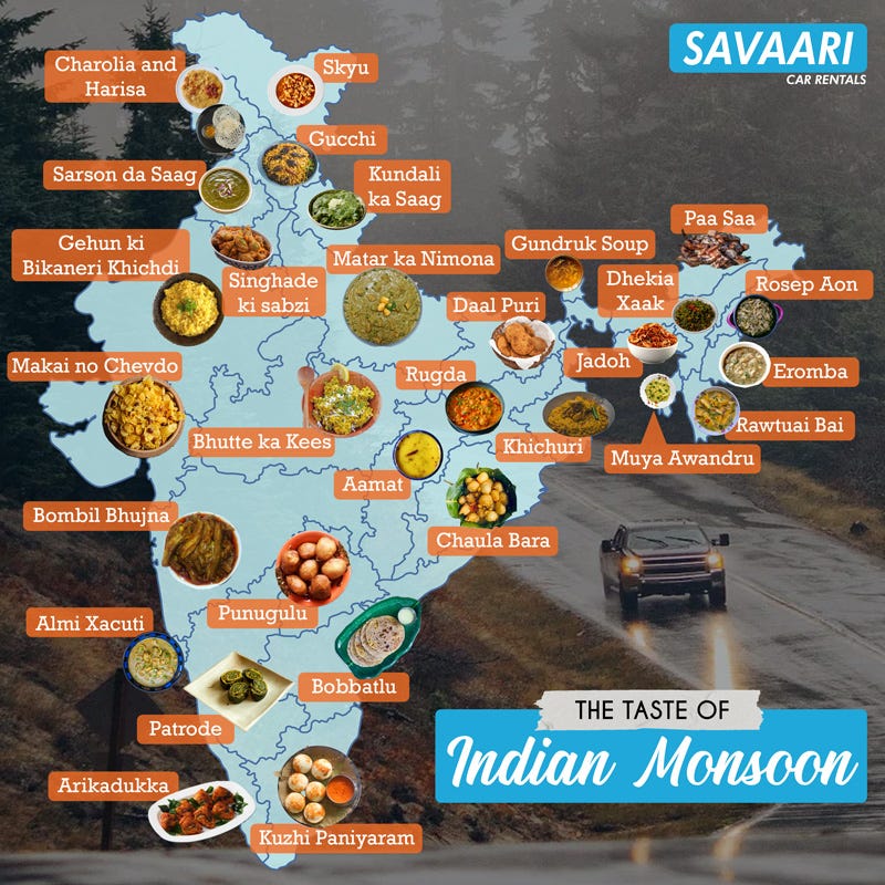 Taste of Indian Monsoon: A Journey Through India’s Monsoon Food from ...