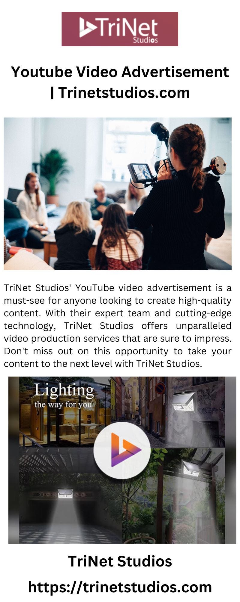 Youtube Video Advertisement | Trinetstudios.com - TriNet Studios - Medium