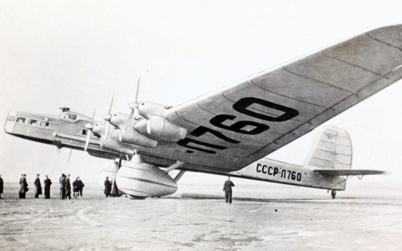 Tupolev ANT-20 Maxim Gorky — Largest Aircraft in the World - Plane ...