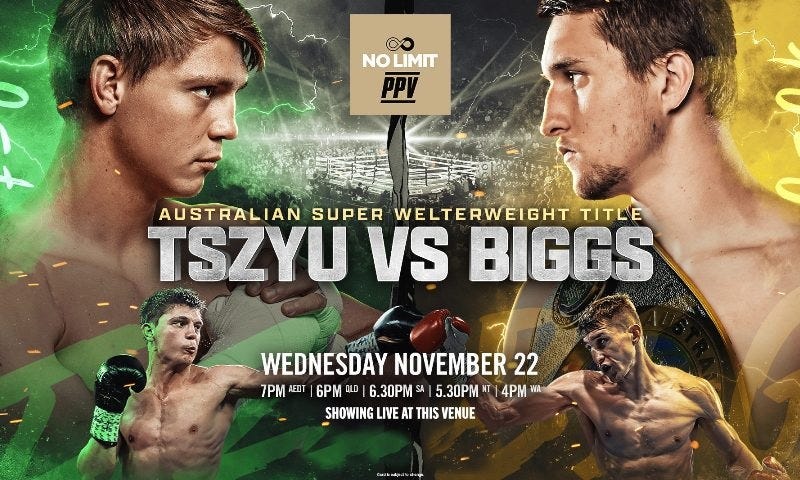 Nikita Tszyu v/s. Dylan Biggs Live PPV TiTle Fight ON TV | by ...