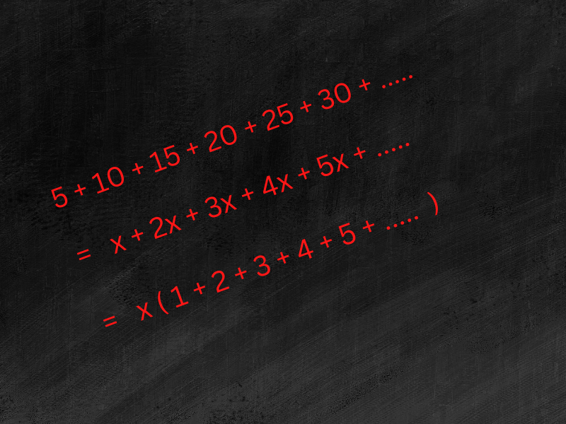 The mathematical formula to find the SUM of multiple of any integer ...