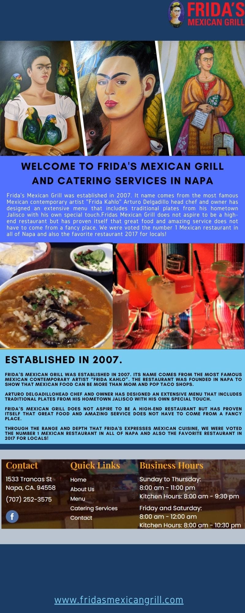 Frida’s Mexican Grill — Mexican Food Napa - Fridamexicangrill - Medium