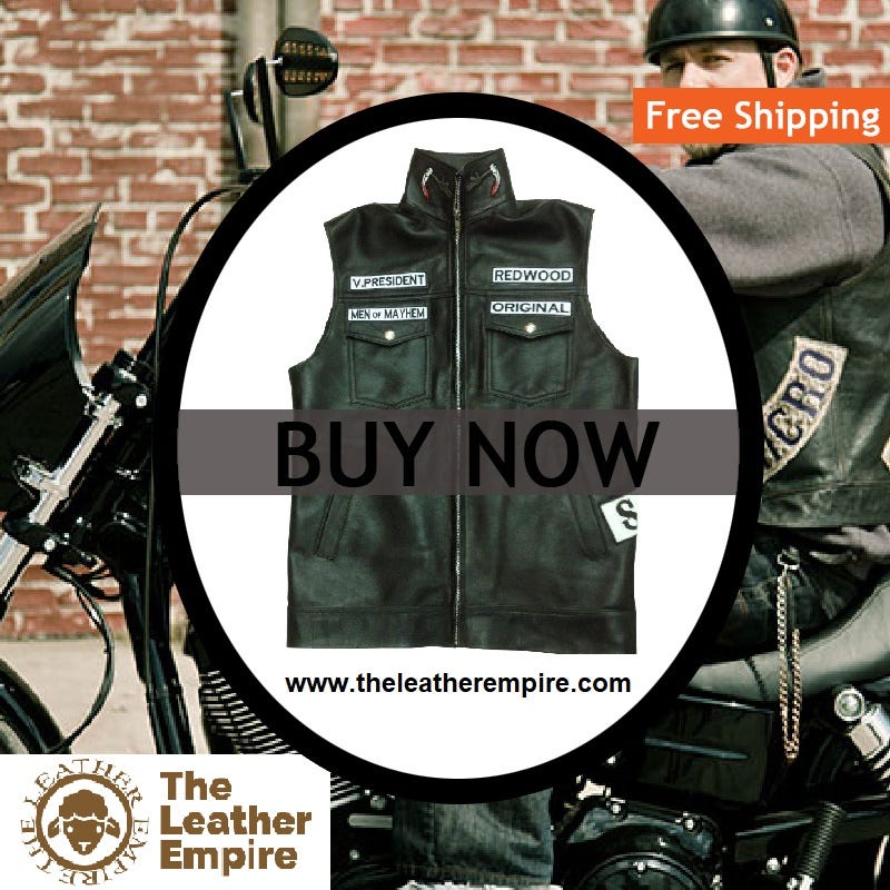 Son Of Anarchy Vest Biker Coat. The sons of Anarchy jacket is created ...