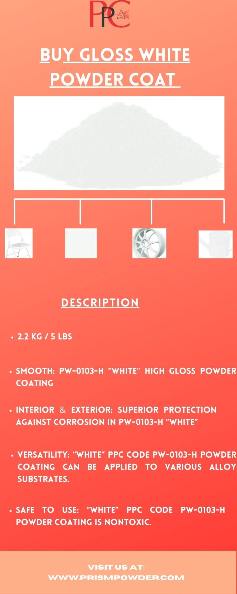 Shop Gloss White Powder Coat at a Reasonable Price - Prism Powder ...