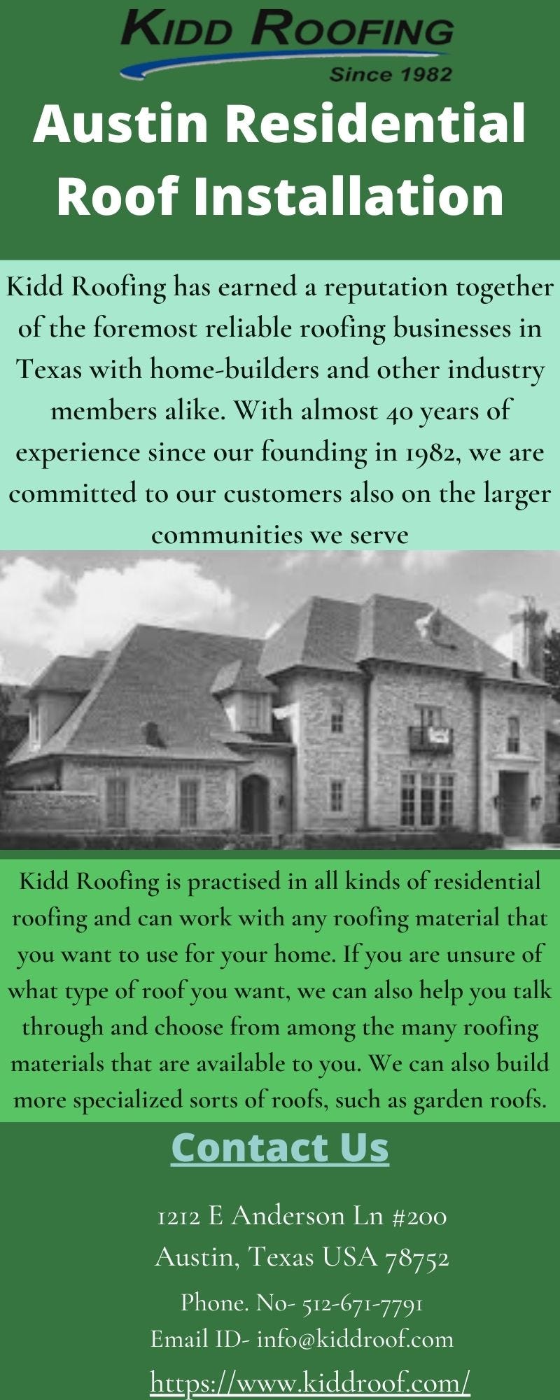 Austin Residential Roof Installation - Kiddroofing - Medium