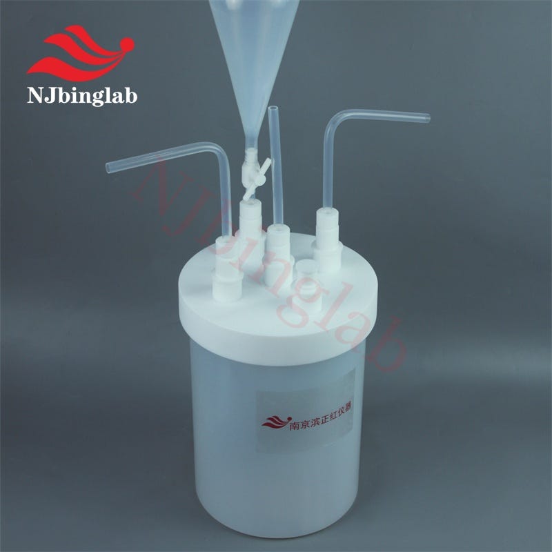 PFA large volume reaction vessel with teflon threaded lid - Claire Wang - Medium