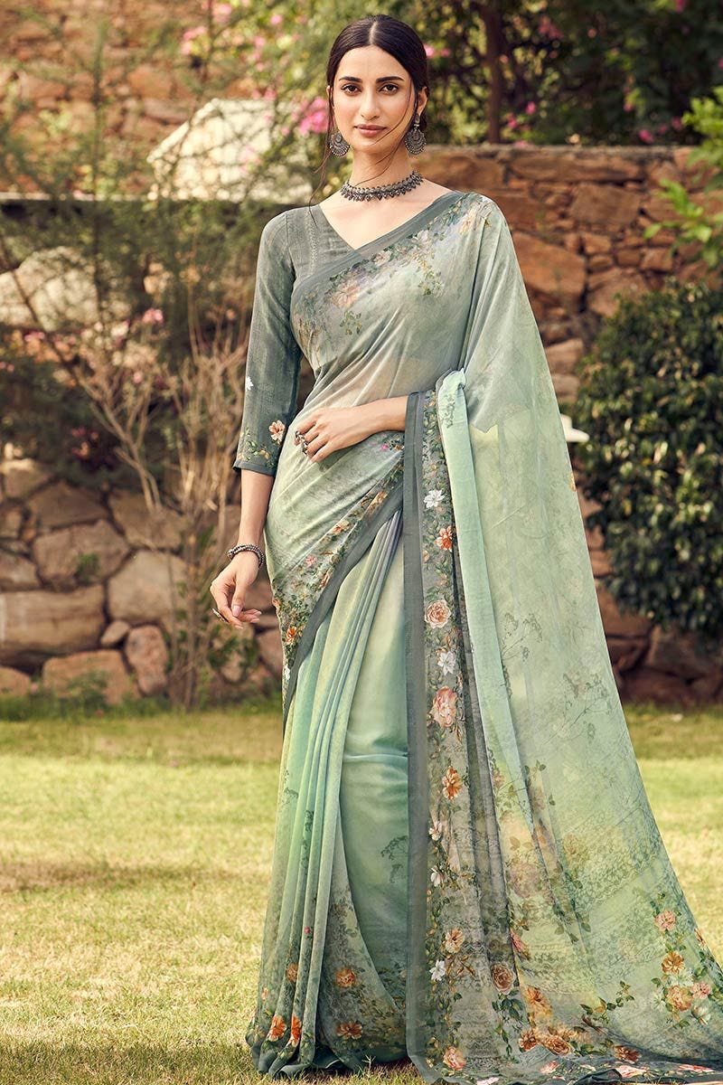 Inspiring Crepe Silk sarees to keep you Stylish always. | by Navyasa ...