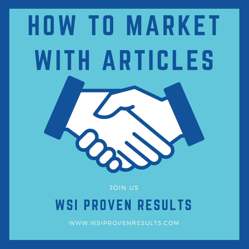 How to Market With Articles. Article marketing has a lot of power to ...