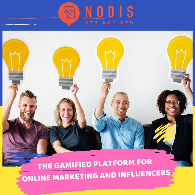 Nodis, the gamified platform for online marketing and influencers ...