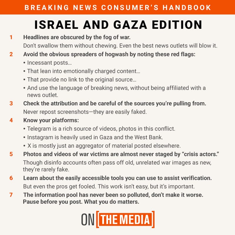 A media literacy handbook for Israel-Gaza | by Cory Doctorow | Medium