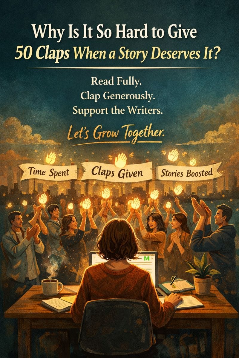 Why Is It So Hard to Give 50 Claps When a Story Deserves It? | by ...