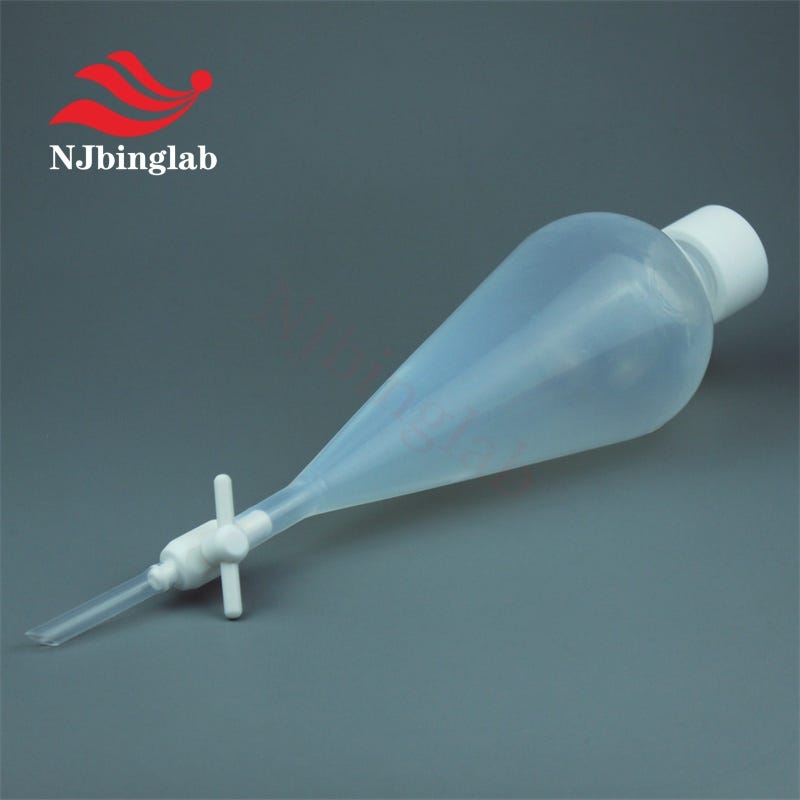 PFA threaded sealing separatory funnel for separation and purification of substances - Claire ...